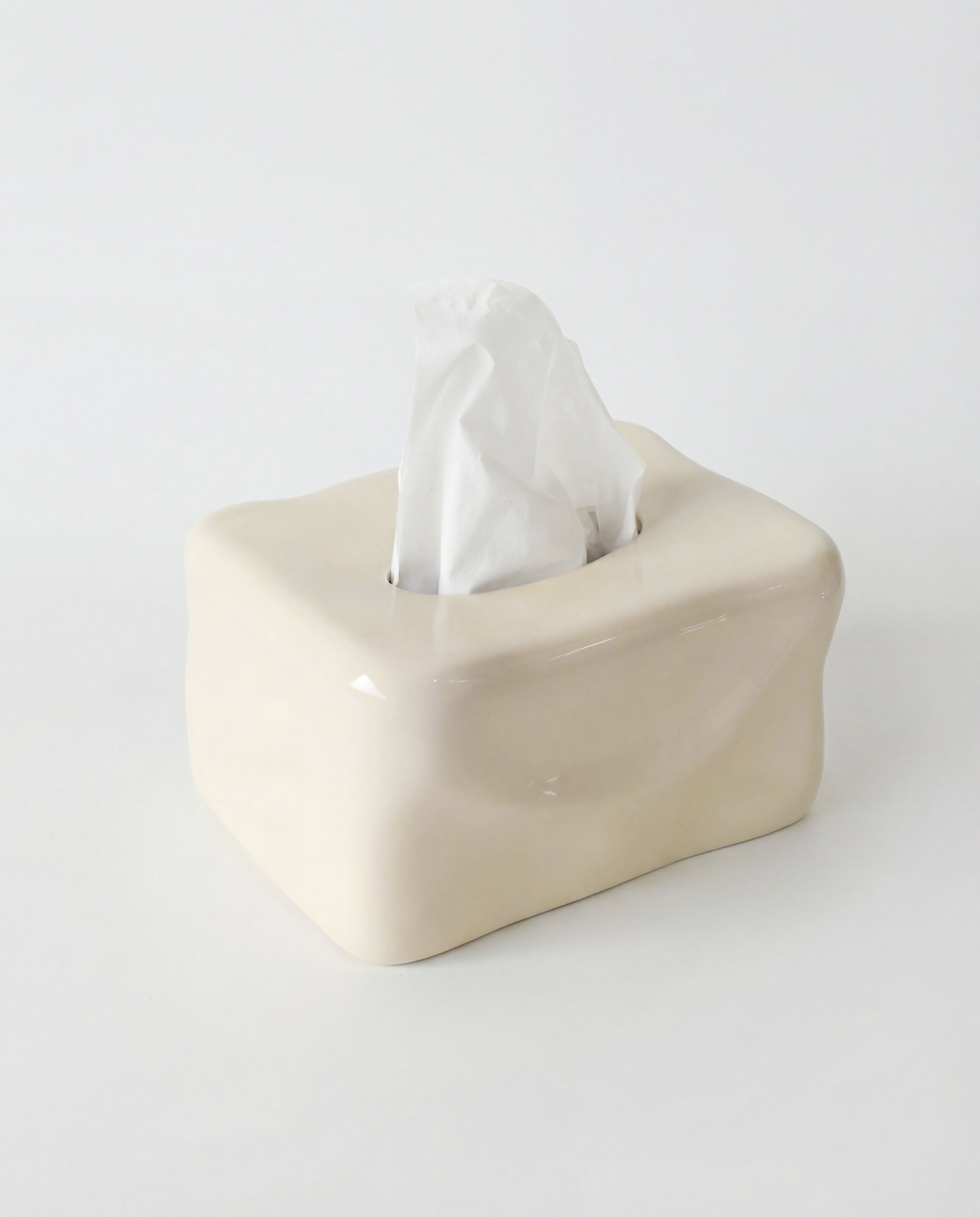Ripple Tissue Box - Ivory – Your Lane